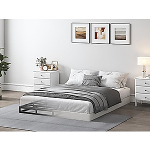 QEROMY Queen Box Spring - 5 Inch Low Profile Box Spring for Queen Bed, Sturdy Metal Frame Mattress Foundation, Easy Assembly, Quiet & Noise-Free