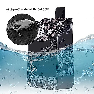 Trolley Bags for Shopping Cart Replacement Bag 7.87x12.60x25.98 Inch Foldable Waterproof Plum Blossom Oxford Shopping Cart Bag with Fasten Tape for Shopping Grocery Cart Trolley Bag Shopping Cart