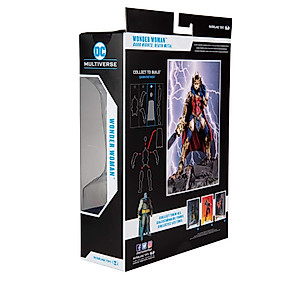 McFarlane Toys - DC Multiverse Dark Nights: Death Metal Wonder Woman 7" Action Figure with Build-A ‘Darkfather’ Parts and Accessories
