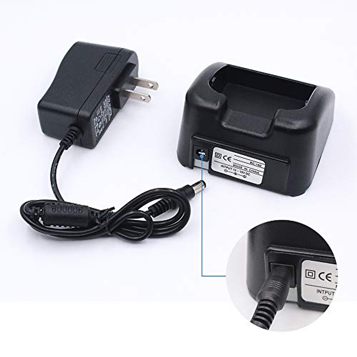 BC-160 Charger Compatible for ICOM Radio IC-A14 IC-F14 IC-F24 IC-F33GS IC-F33GT IC-F3011 IC-F4011 IC-F3161 IC-F4161 BP-232N BP-232H (NOT Fit for ICOM IC-A16 Radio)