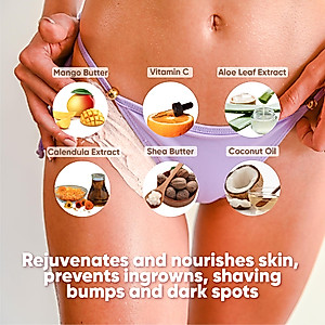 Olivia Beauty Bikini Exfoliating Scrub - All Natural Exfoliating Body Scrub for Women, Moisturizing Formula to Smooth, Exfoliate, and Restore Dry, Sensitive Skin, Provides Lasting Care, 8 Oz