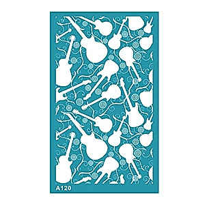 Silk Screen for Clay, Reusable Silk Screen Stencils for Earrings, Silkscreens for Clay Jewelry, Texture Sheets for Clay-17