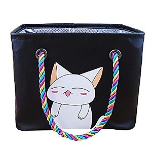 Cabilock Shower Caddy Bag Portable Bath Tote Toiletries Holder for Bathroom College Dorm Camp Gym Camping Black