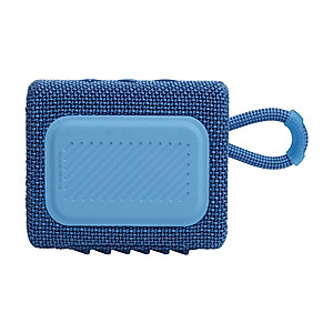 JBL Go 3 Eco: Portable Speaker with Bluetooth, Built-in Battery, Waterproof and Dustproof Feature - Blue