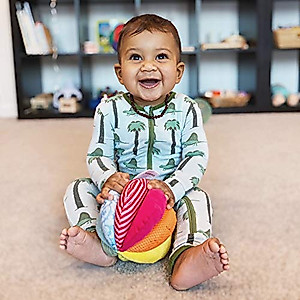HABA Rainbow Fabric Ball - Machine Washable with 8 Different Sensory Affects