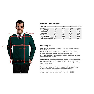 JENNIE LIU Men's 100% Pure Cashmere Long Sleeve Pullover V Neck Sweater (XXL, Green)