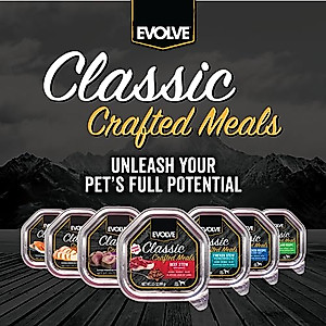 Evolve Classic Crafted Meals Beef Stew Wet Dog Food | 3.5 oz - 15 Pack