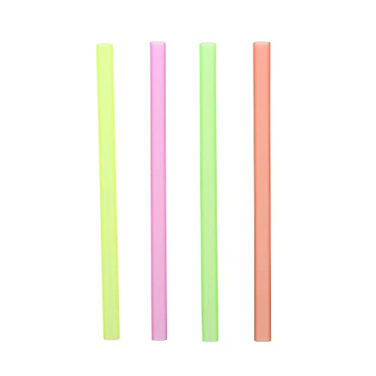AmerCareRoyal 8.5" Colossal Unwrapped Neon Straws, Assorted Colors, Case of 2,000