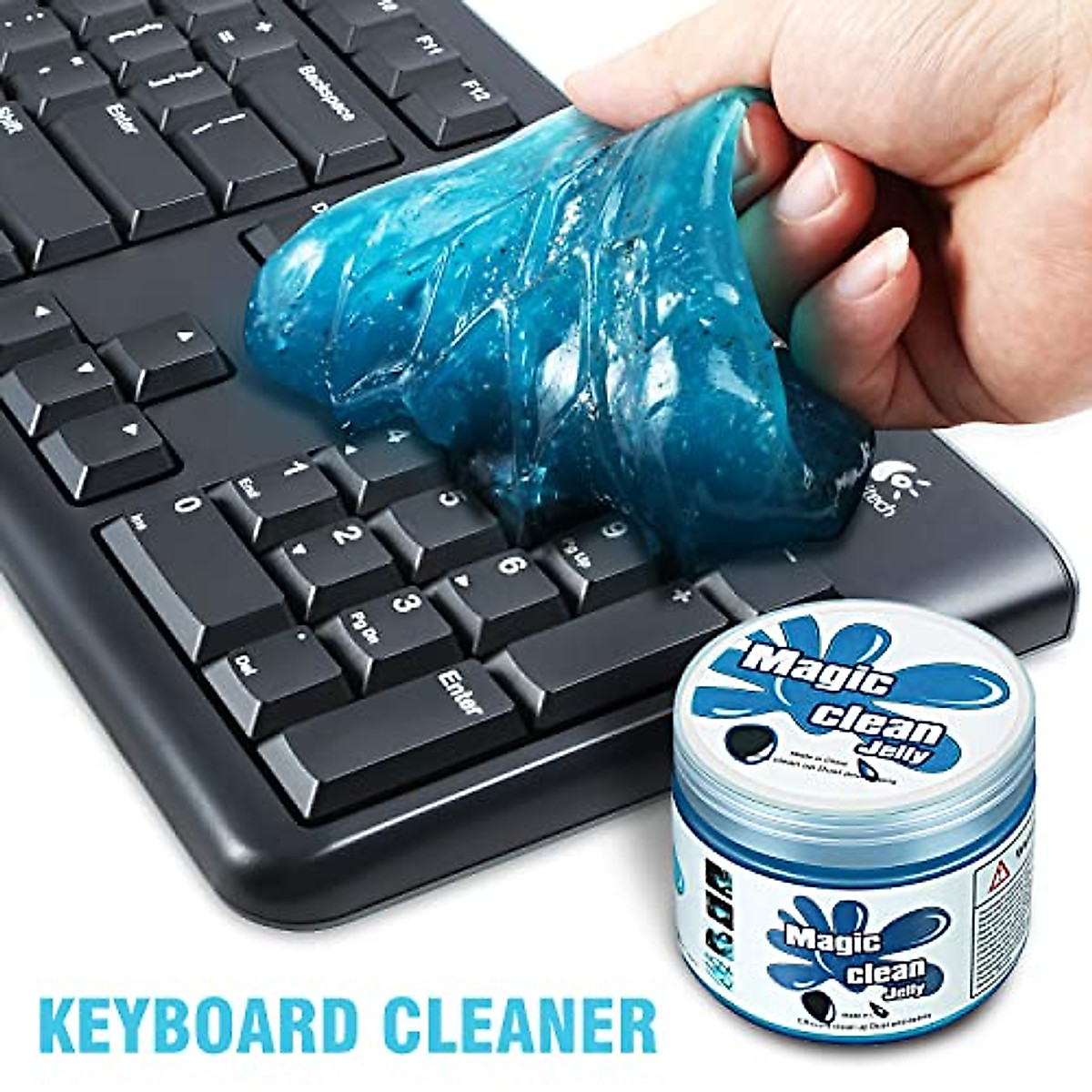 DNA MOTORING TOOLS-00151 Car Cleaning Jelly Auto Detailing Tool Universal Car Clean Gel Auto Interiors Home & Office Electronics Cleaning,Blue