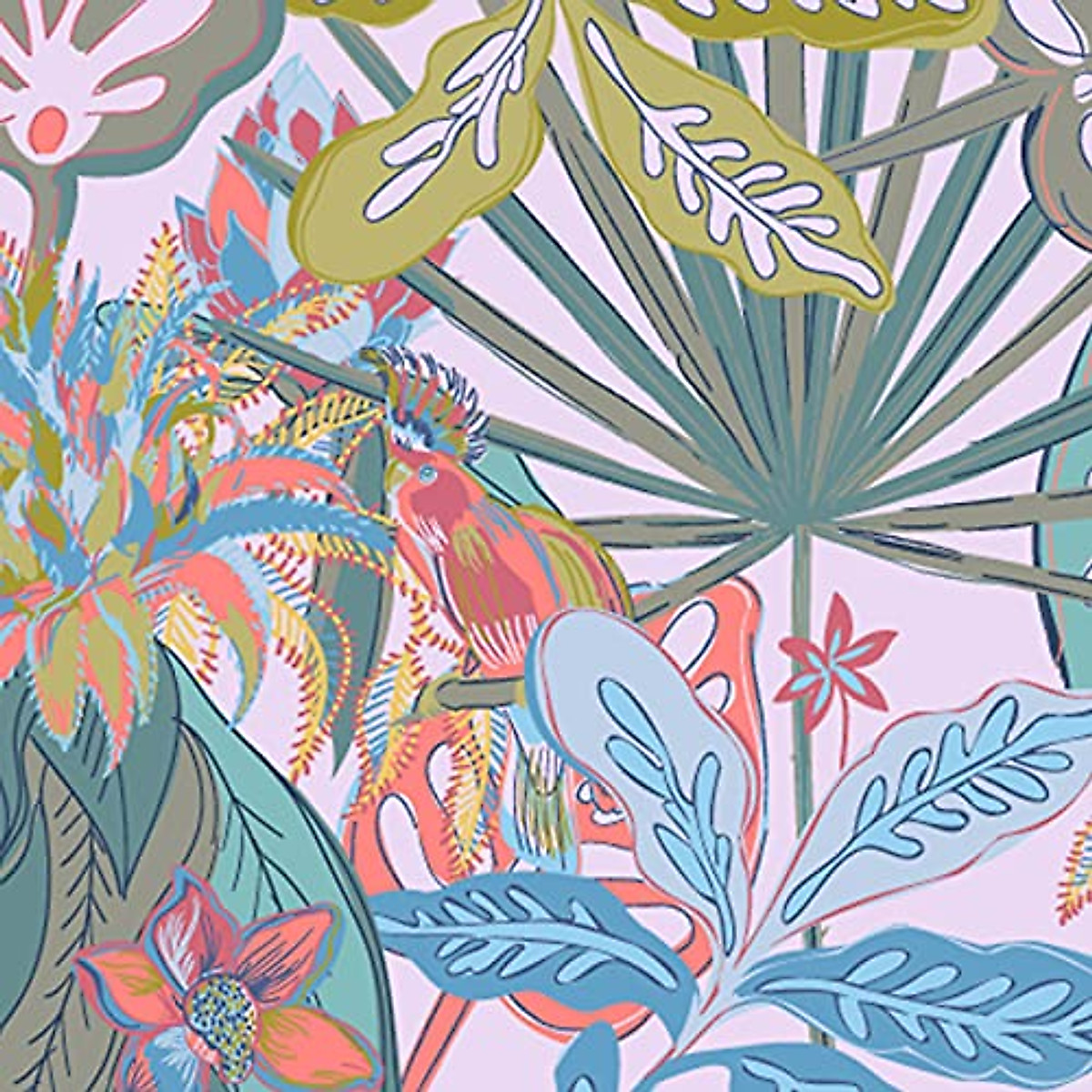 Vera Bradley Women's Cotton Turnlock Wallet With RFID Protection, Rain Forest Canopy - Recycled Cotton, One Size