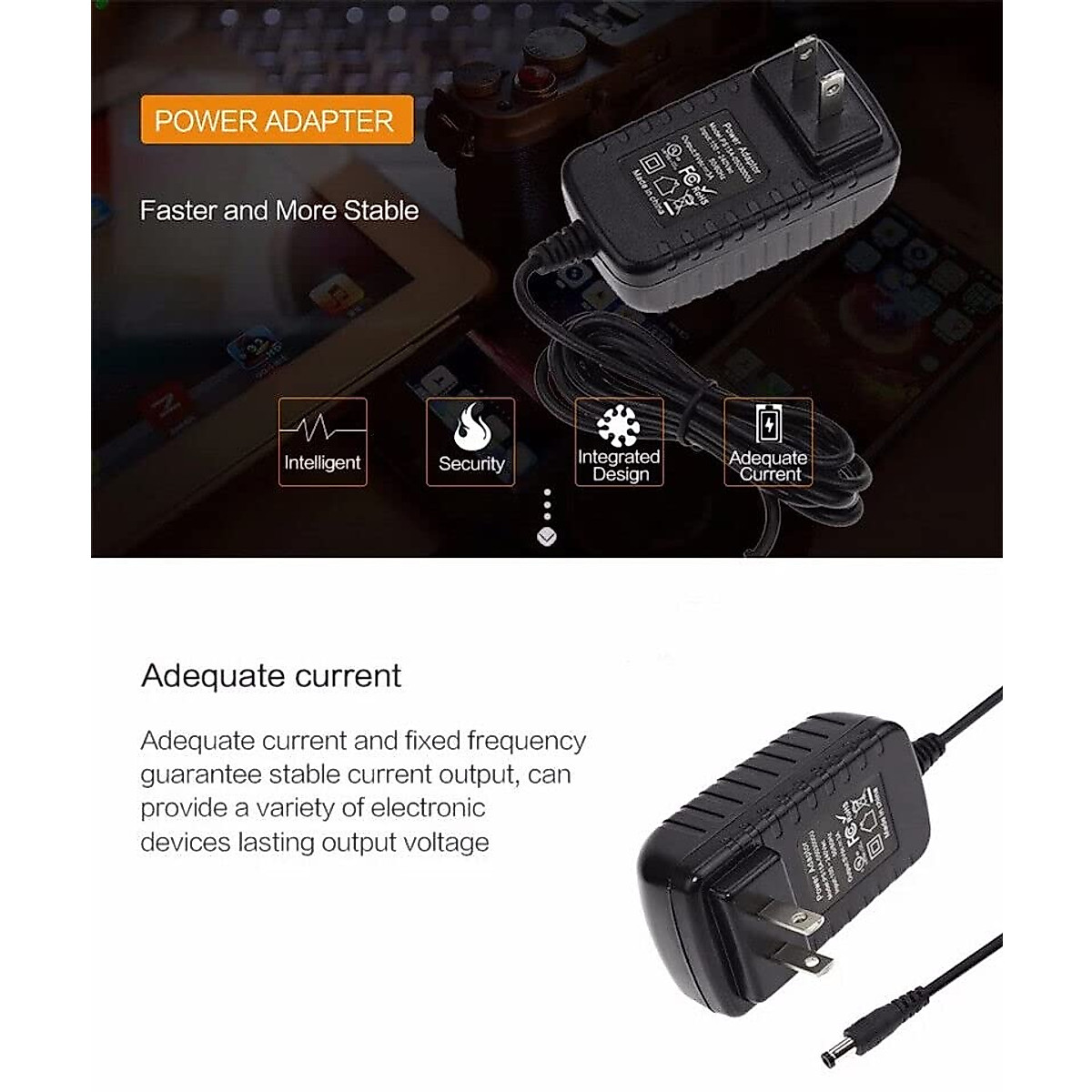 DKKPIA Global AC/DC Adapter for Hitachi Digital 8 Hi8 8mm Video Camcorder VHSC Camera VM-H53E VM-E53A VM-E55A VM-H57 VM-H57A VM-H57E VM-E57E Power Supply Cord Cable Charger Input: 100-240 VAC 50/