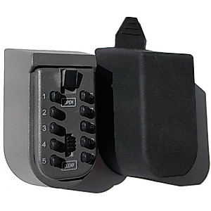 Key Lock Box for Outside Wall Mount, Waterproof Spare Key Storage Box, 10-digits Combination Lockbox Push Button Key Keeper Box for Home Indoor & Outdoor Realtors Landlord Property Management