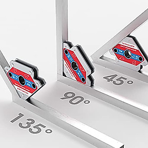 YESWELDER 50 LB Welding Magnet-4 Pieces of Magnetic Welding Holder 50 LBS Holding Power Welding Accessories