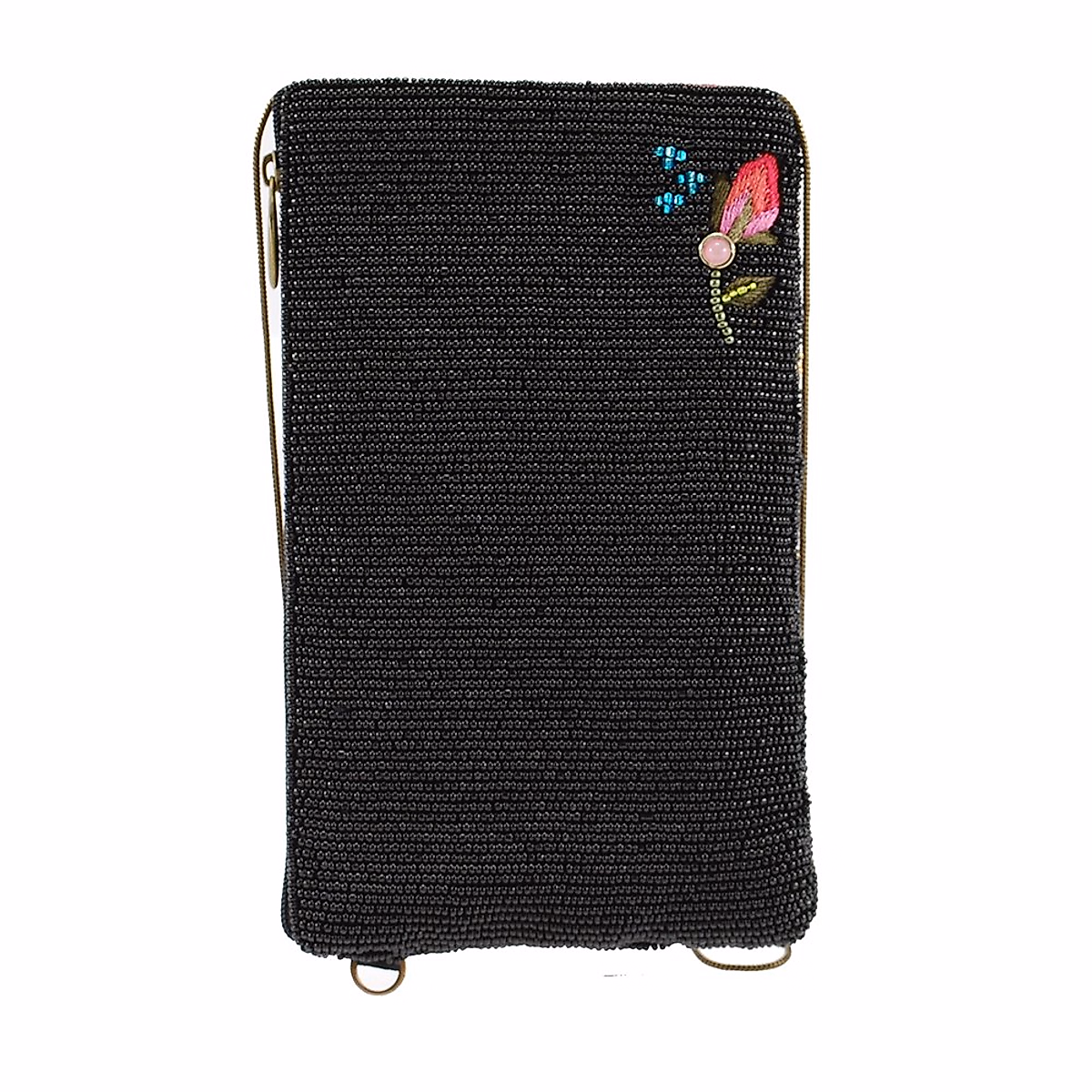 Mary Frances Flowers Gone Wild Beaded Crossbody Phone Bag, Multi