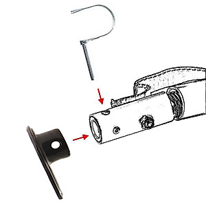 Biange Bike Trailer Hitch Connector, Cycling Adapter Accessories