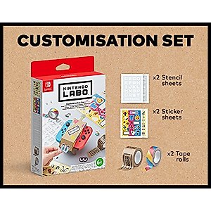 Nintendo Labo Variety Kit, Customization Set, and Nintendo Switch Console with Neon Joy Con Bundle