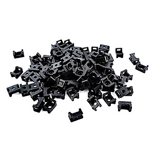 QualGear CM1-B-100-P Cable Tie Mount, Black