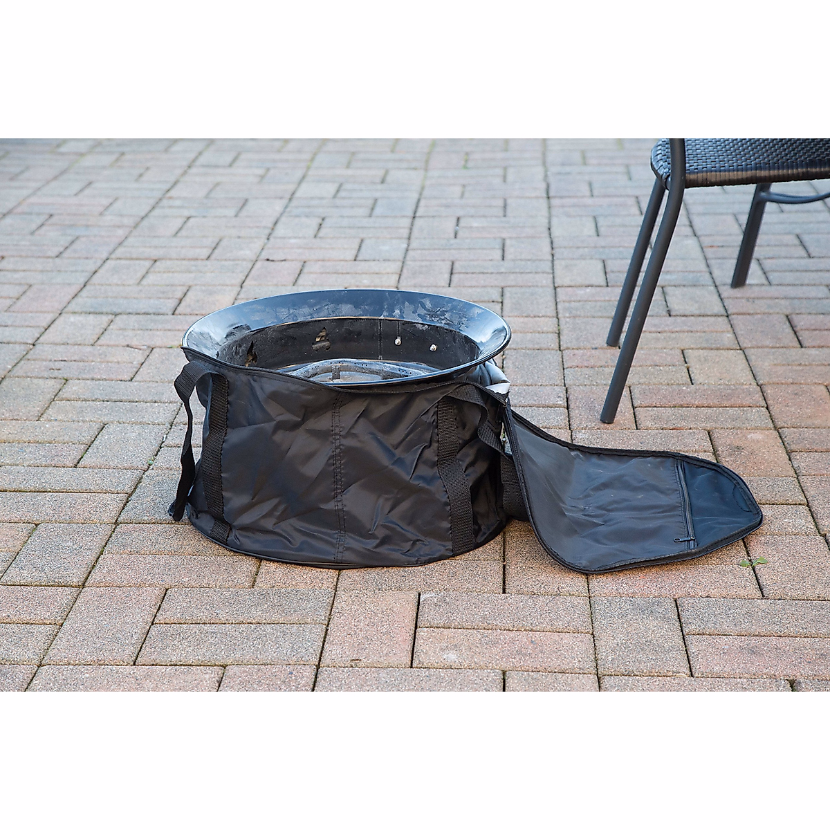 Heininger 5995 58,000 BTU Portable Propane Outdoor Fire Pit Includes Carry Bag