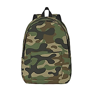 Duduho Army Camouflage Backpack 17.7 Inch Laptop Backpack Travel Hiking Daypack Military Camo Multipurpose Book Bag For Men Women Teens Boys Girls