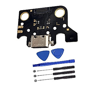 Funayama Galaxy Tab A7 Charging Port Replacement for Samsung Galaxy Tab A7 T500 10.4inch SM-T500 SM-T505 SM-T507 USB Charging Port,USB Type C Charging Port incl Tools,black
