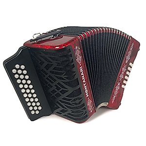Montanari Vallenato Accordion GCF Red