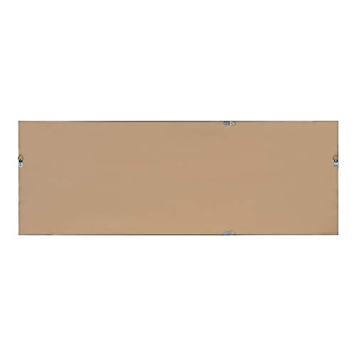 DesignOvation Beatrice Transitional Framed Panel Wall Mirror, 19 x 51, Walnut Brown, Chic Full Length Mirror for Wall