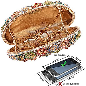 MOSSMON Crystal Evening Clutch Purses Formal Bride Wedding Party Evening Bag for Women