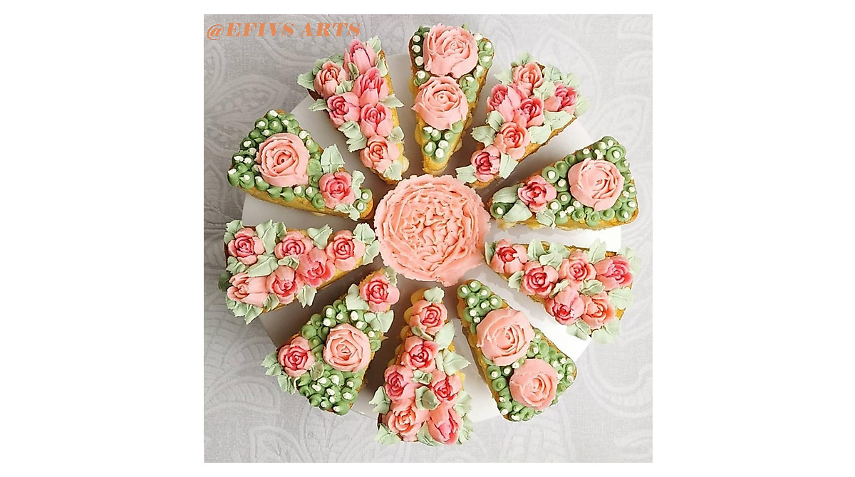 EFIVS ARTS 8 Cavity Cake Slice Mold Scone Pan Mold Pizza Slice Baking ...