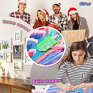 5D Black White Fallen Angel White Wing DIY Diamond Art Painting Kits for Adults, Full Drill Diamond Arts Rhinestone Pasted, Diamonod Dot Arts Crafts for Home Wall Decor Christmas Gift 12x16 inch