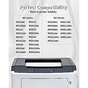 GIKAR 501H Toner Cartridge Compatible for Lexmark 50F1H00 for MS310 MX310 MS410 MX410 MS510dn MX510 MS312dn MS315dn MS610dn MS415dn MX511 MX611 500HA 50F0HA0 5,000 Pages