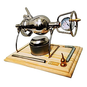 230ML Chinese Vintage Popcorn Machine, Stainless Steel Popcorn Machine, Popcorn Pressure Cooker for Family Gathering Party Fun