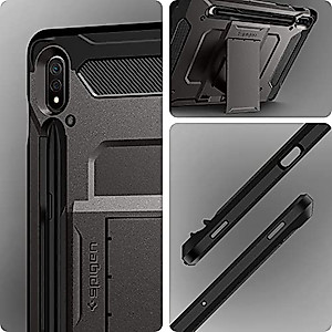Spigen Tough Armor Pro Designed for Galaxy Tab S8 Case (2022) / Galaxy Tab S7 Case (2020) with S Pen Holder - Gunmetal