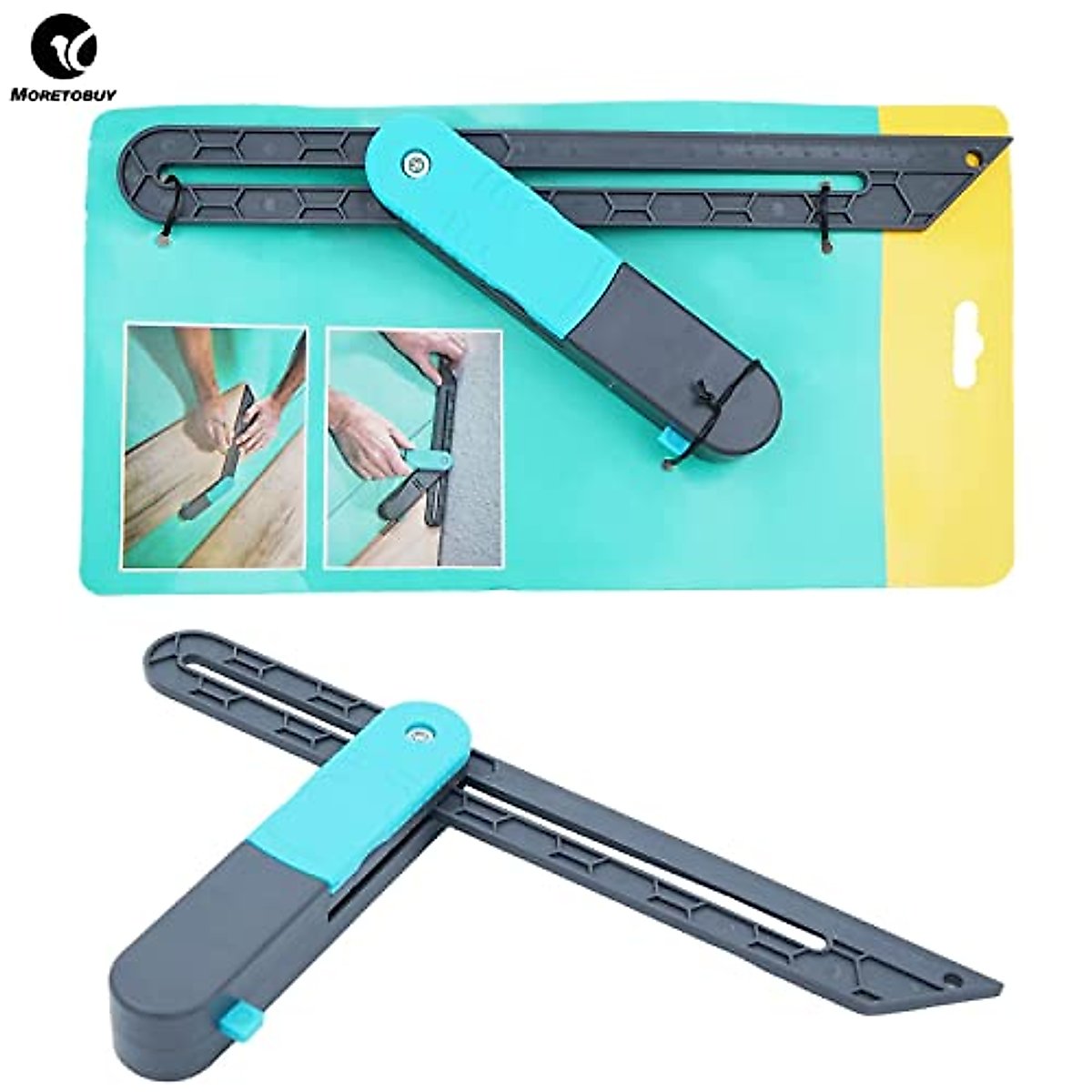 Angular Bevel Gauge with Marking Gauge Function Adjustable Angle Ruler with Lock Practical Aid for Laying Floors and Building Furniture Lock Angle Measure Tool