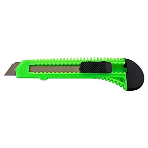 20 Safety Box Cutter Utility Knife Retractable Snap off Razor Blade NEON GREEN