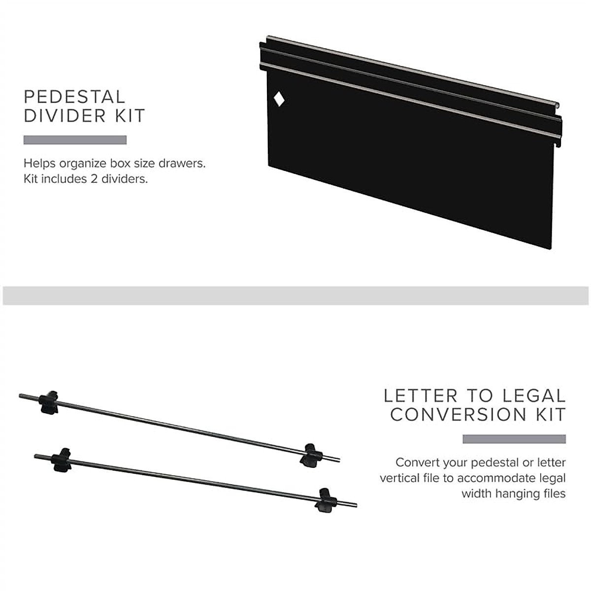 Hirsh Industries 20" Deep Box-Box-File Mobile Pedestal in (Black)