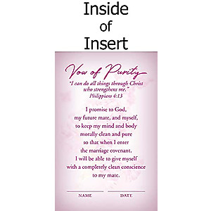 Girl's and Women's Purity Coin, Purity Promise Gift for Females, I Can Do All Things and Pure in Heart Sentiment, 2" Gold Plated Challenge Coin, Gift Boxed, Includes Vow to Purity Card