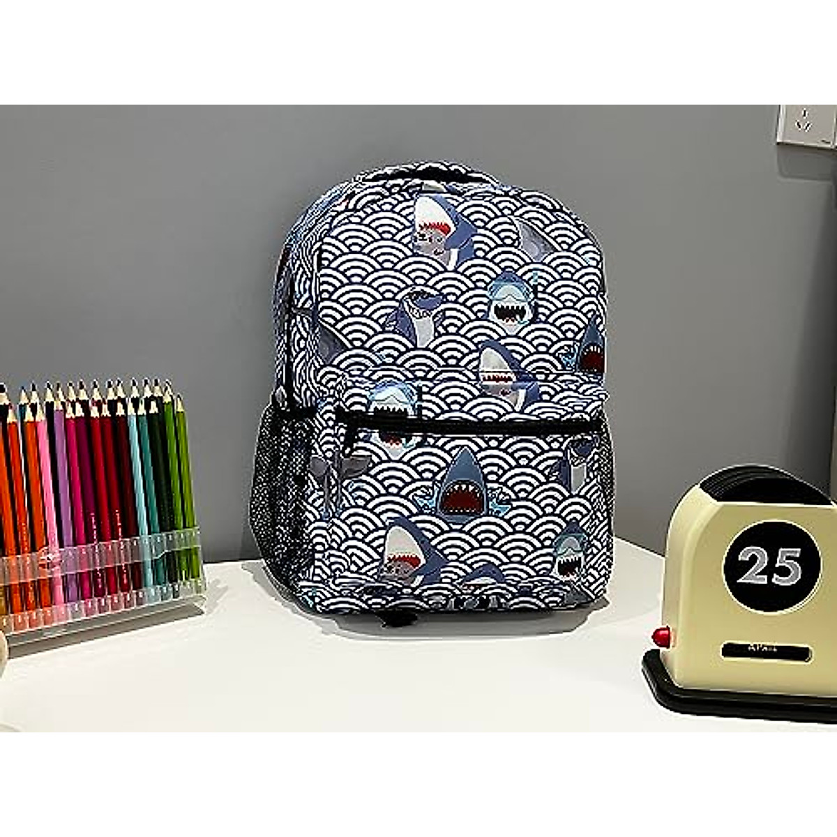 MAZACUIR Shark Backpack for kids,cartoon Backpack Boy School Backpacks, Backpack for kids