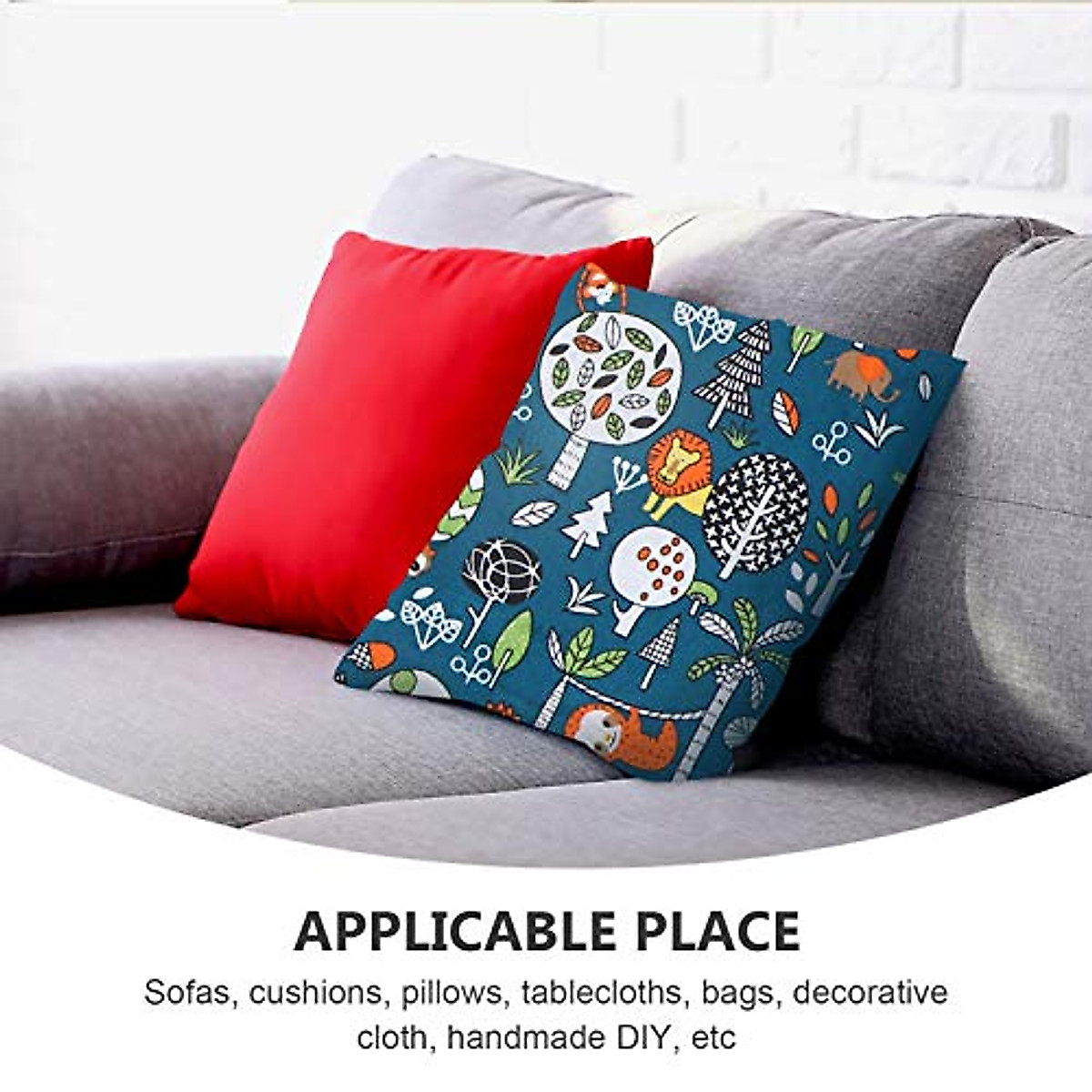 ARTIBETTER Quilting Fabric Animal Fabric Square Cotton Craft Fabric Bundle Patchwork 50x50cm Squares Quilting Sewing Patchwork Animal Print DIY Art Craft Supplies 7pcs Charisma Sheets