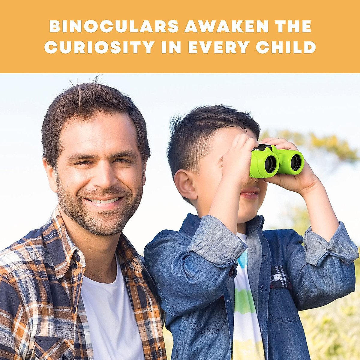 Binoculars for Kids, Set with Magnifying Glass & Compass - Easter Toys, Kids Binoculars for Boys and Girls - Perfect Easter Basket Stuffers for Toddler ! Easter Gifts for 3-12 Years Kids