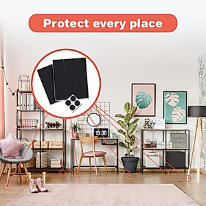 Furniture Silicone Rubber Pads with 3M Self Adhesive Protects Drawers, Desks, Kitchen Cabinets and Furniture Against Bumps and Scratches (Rectangular 0.98 * 0.79 * 0.09 in) (30)