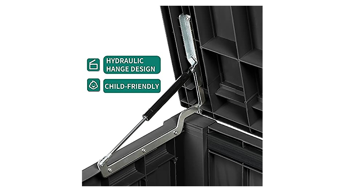 YITAHOME 120 Gallon Outdoor Storage Deck Box - Secure & Stylish