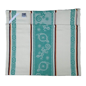 Simply Southwest Decor, Petroglyph Designed Kitchen Towel Set, Yellow Hopi Sun, Teal Geckos & Turtles & Red Kokopelli Towel