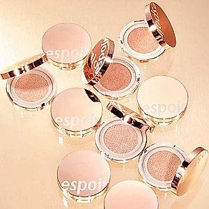 ESPOIR Pro Tailor Be Glow Cushion SPF42 PA++ #3 Petal (13g + refill 13g) | Natural Cover and Fresh Radiance for an All Day Bright Lasting Effect | Korean Makeup