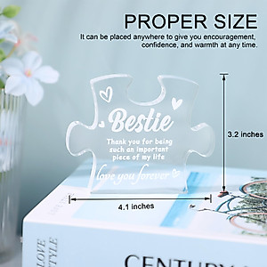 JTENGTOP Best Friend Bestie Birthday Gifts for Women, Friendship Gifts for Best Friend Woman, Christmas Mothers Day Valentines Day Bestie Best Friends Ideas Gifts Basket Set of 5