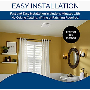 Broan-NuTone FGR101 Replacement Square Bathroom Ventilation Exhaust Fan Grille Cover, White