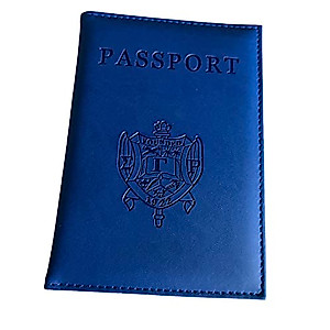 Sigma 1922 Gamma Rho Blue Passport Cover Holder Vegan Leather