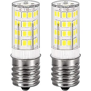 SZHZBZW E17 Led Bulb Kei 125V 40W Equivalent Microwave Oven Light Appliance Bulbs Non-Dimmable Daylight White 6000K 2 Pack