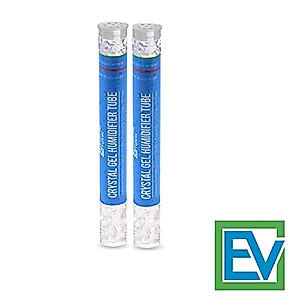 2 Pack Humidor Humidifier Tubes - Keeps Humidity at 70% in Cigar Box with PG Infused Gel, Each Tube Protects up to 25 Cigars - Perfect for Travel Cigar Humidor & Humidifiers by Essential Values