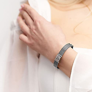 LUXTOMI - Personalized 18K Gold Plated Disc Bracelet, Customize with any Handwriting Ideea, Hypoallergenic, Waterproof, No Tarnish - Packed in Premium Box