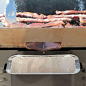 Geesta 40 Pack Blackstone Grease Cup Liners Aluminum Foil Drip Pan Compatible with 28 & 36 & 30 & 22 & 17 Inch Blackstone Griddles, Grill Grease Tray Blackstone Griddle Accessories